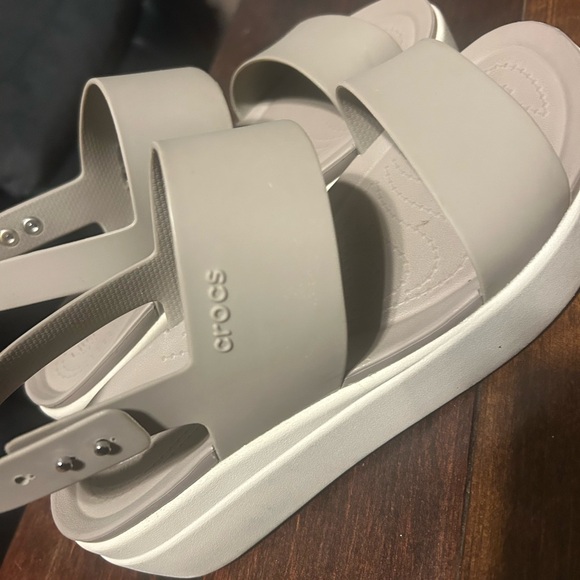 CROCS | Shoes | Crocs Classic Light Gray Clogs | Poshmark